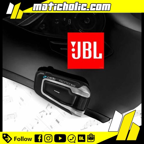 Cardo Packtalk Bold JBL Bluetooth Intercomm Dual Pack | maticholic.com